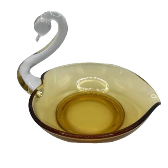 Viking | Accents | New Martinsville Viking Amber W Crystal Neck Glass ...